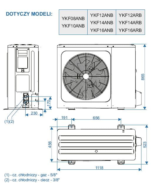 YORK split 10kw YKF10ANB, YKF100ANB YorkYKF10ANB, YKF100ANB - Elektrotermia